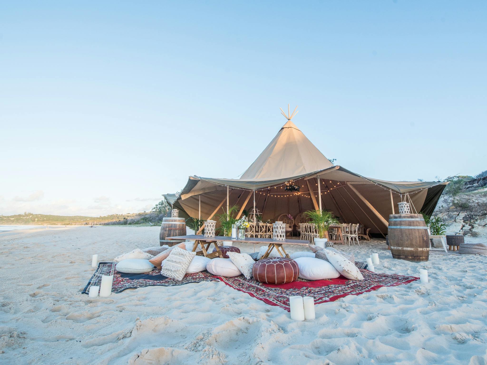 Straddie Tipis | North Stradbroke Island